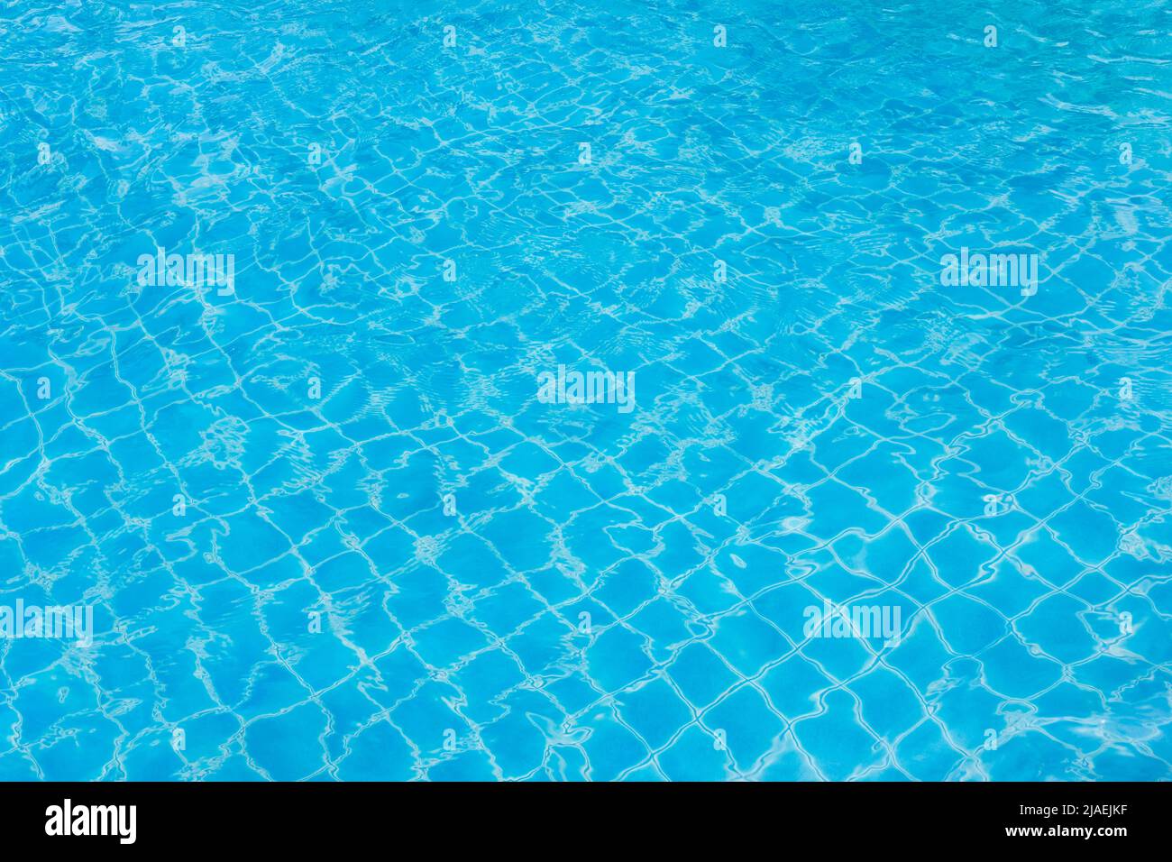 Ripple water swimming pool. blue wave water on the outdoor swimming ...