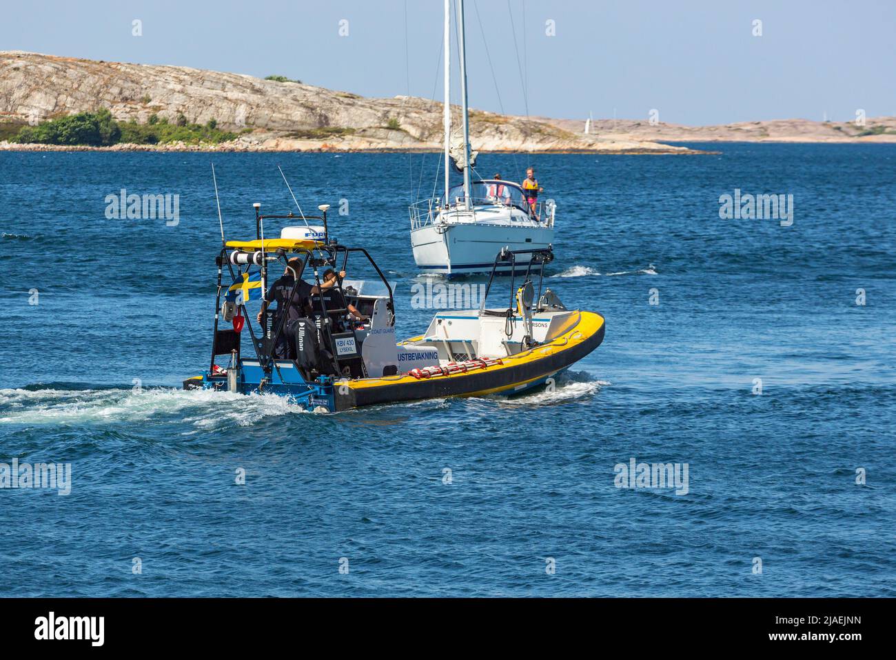Coast Guard patrolling the Swedish coast Stock Photo - Alamy