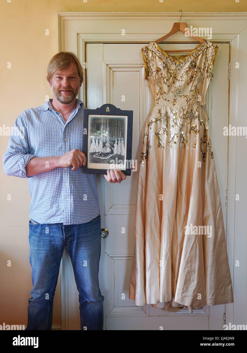 Rory Campbell, at his home in Randalstown, Co. Antrim, holding a ...
