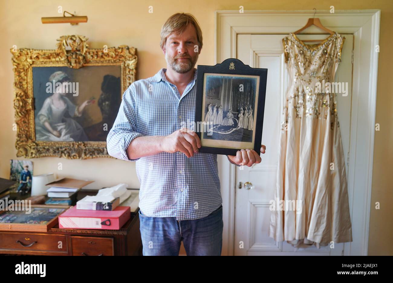 Rory Campbell, at his home in Randalstown, Co. Antrim, holding a ...
