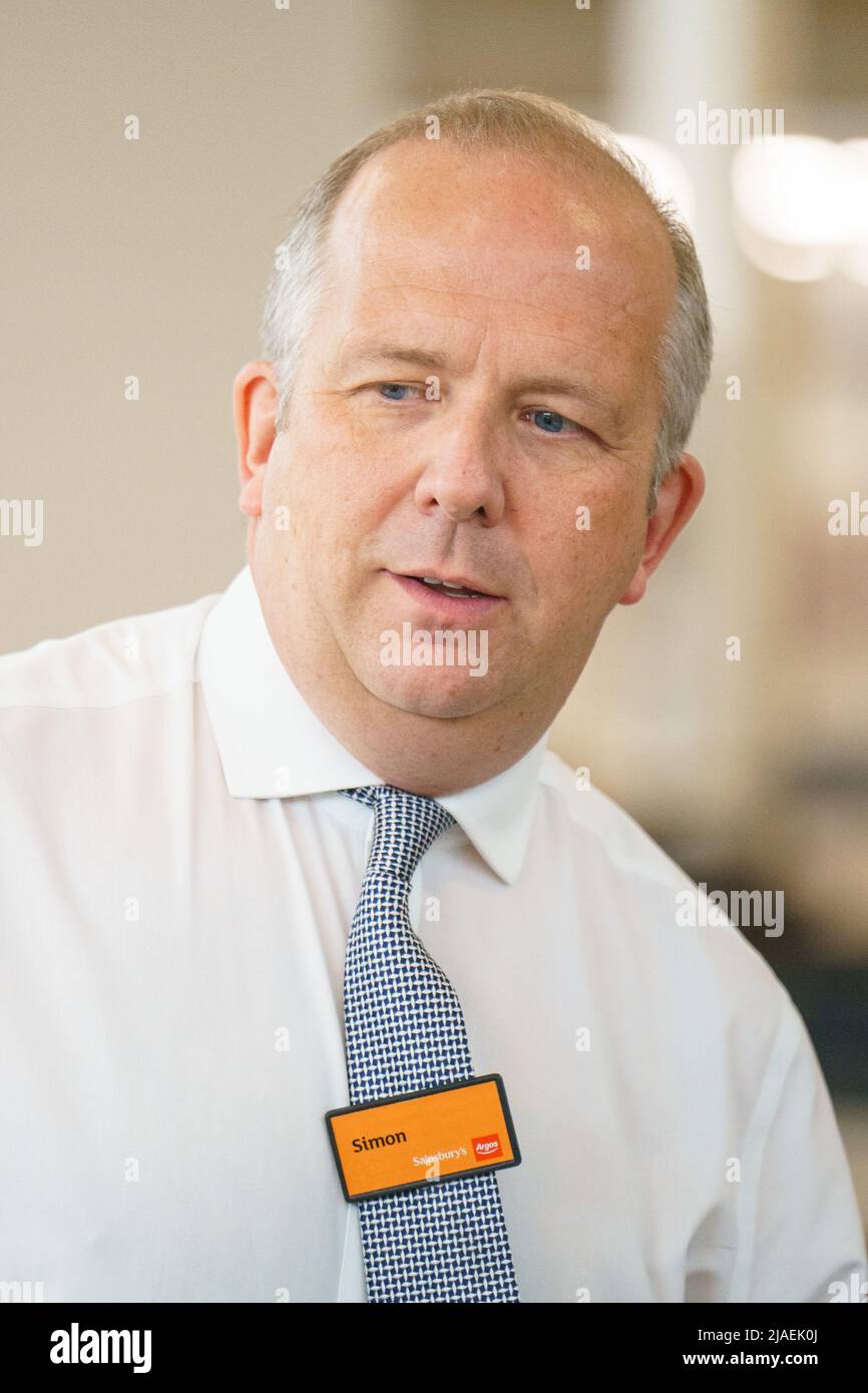 File photo dated 23/5/2022 of Sainsbury's chief executive Simon Roberts ...