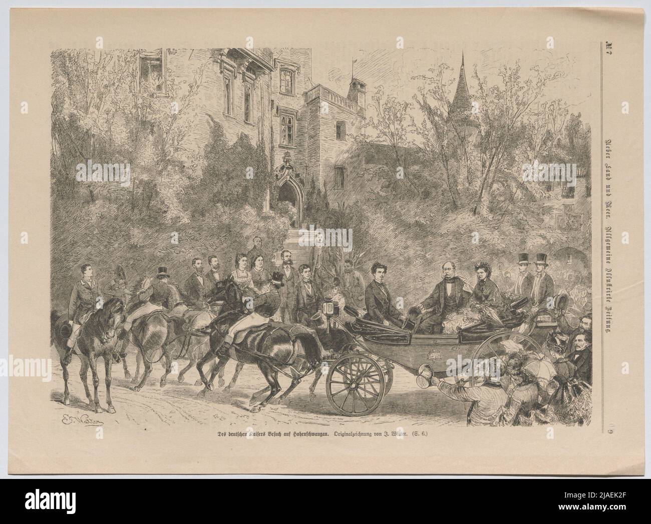 Of the German emperor's visit to Hohenschwangau. ". Visit to the German ...