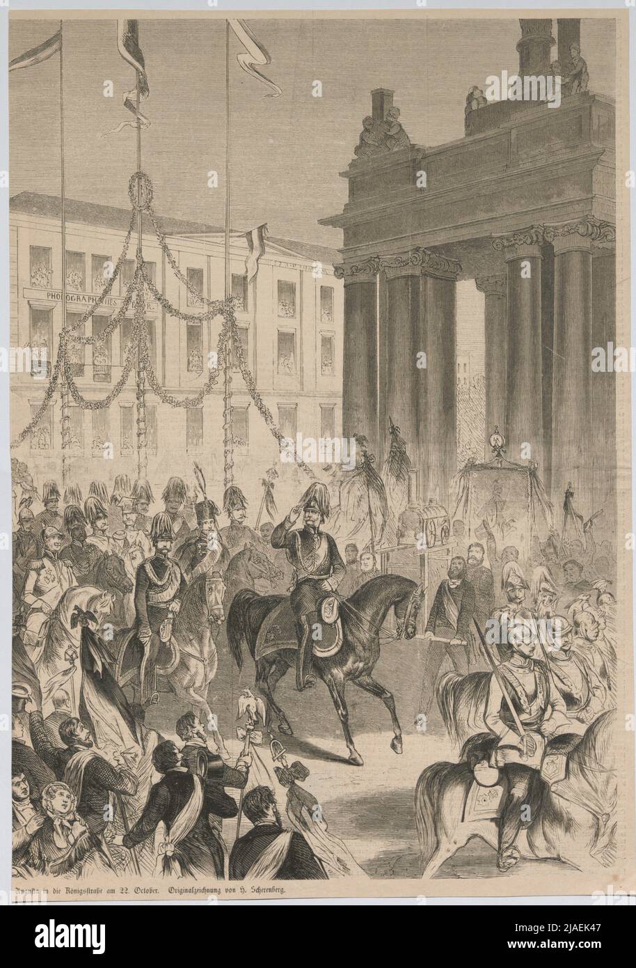 Augusta in Königstraße on October 22nd. ". Wilhelm I., King of Prussia ...