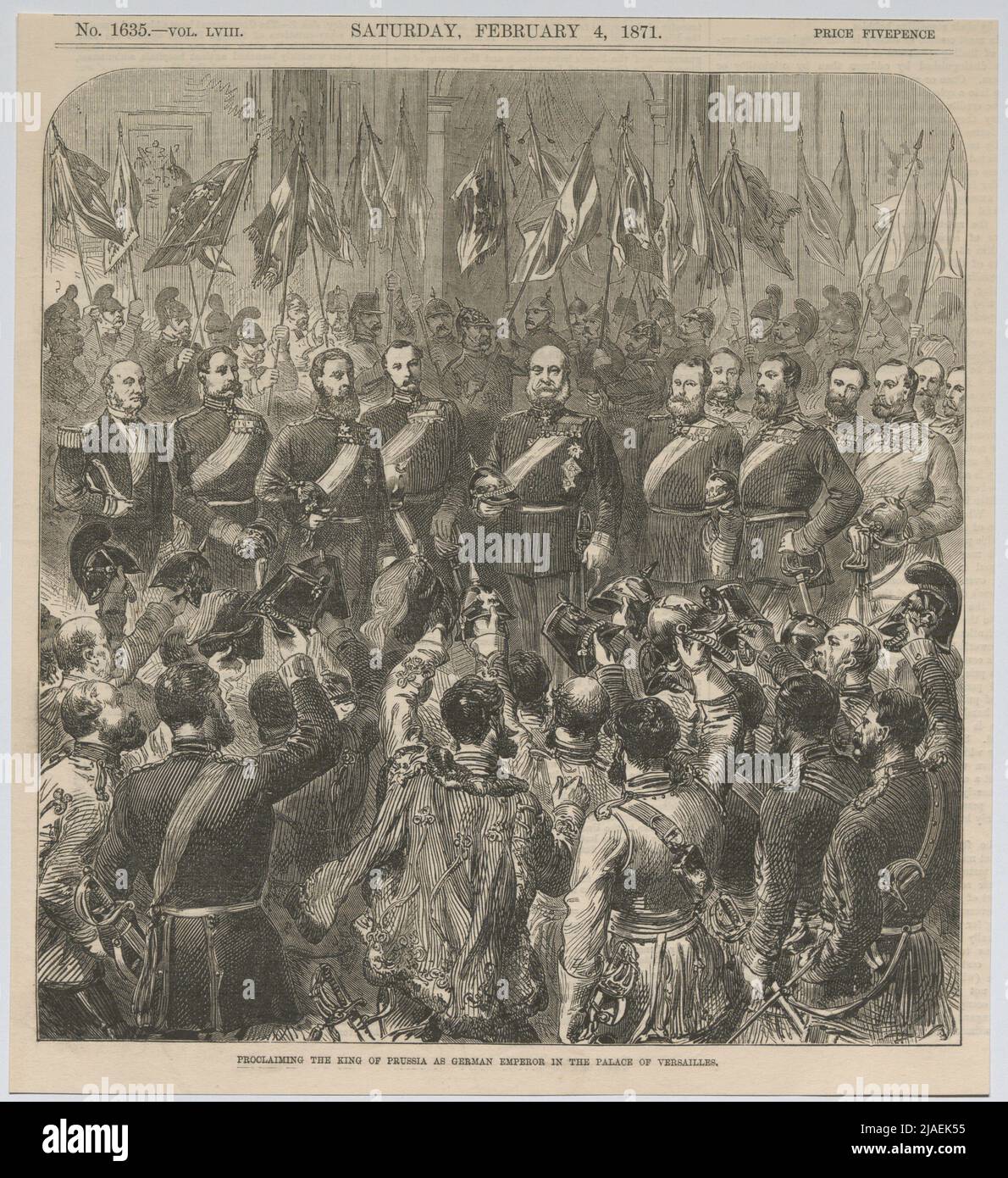 Proclaiming the King of Prussia as German Emperor in the Palace of ...