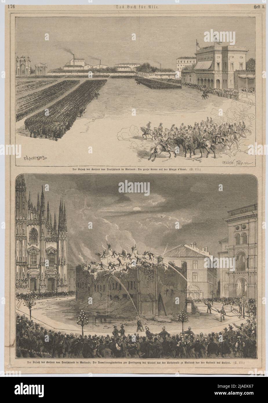 Visiting the Emperor of Germany in Milan: The Great Revue on Piazza D ...