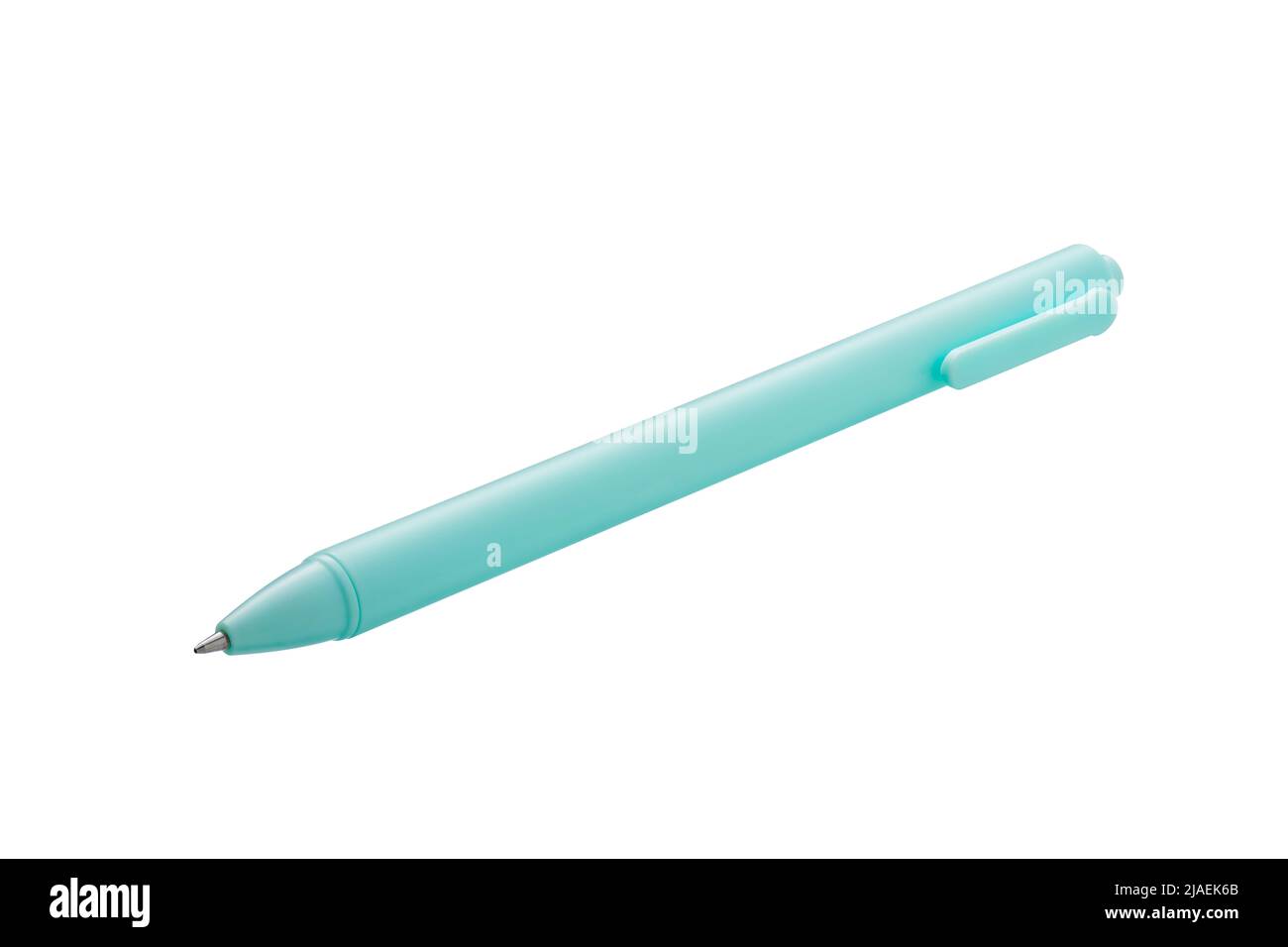 Ballpoint capillary pen isolated on white background, photo stacking ...