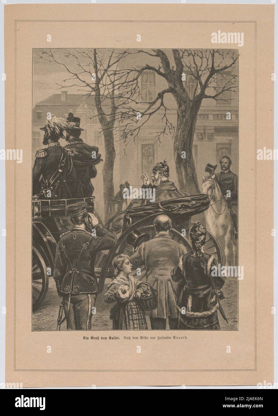 A greeting to the emperor. ". Passers -by greet the passing German ...