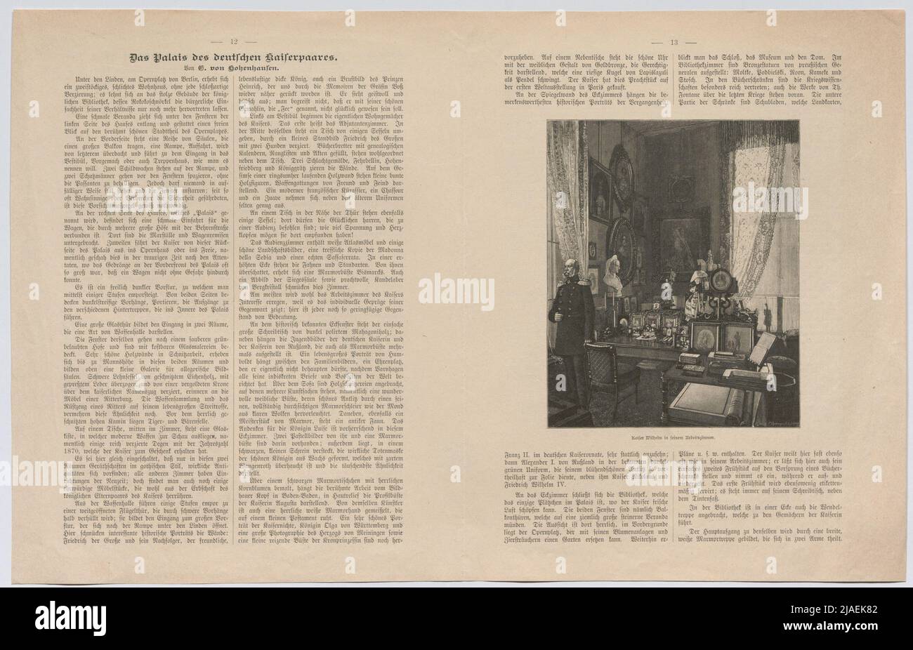 Kaiser Wilhelm in his study Stock Photo - Alamy