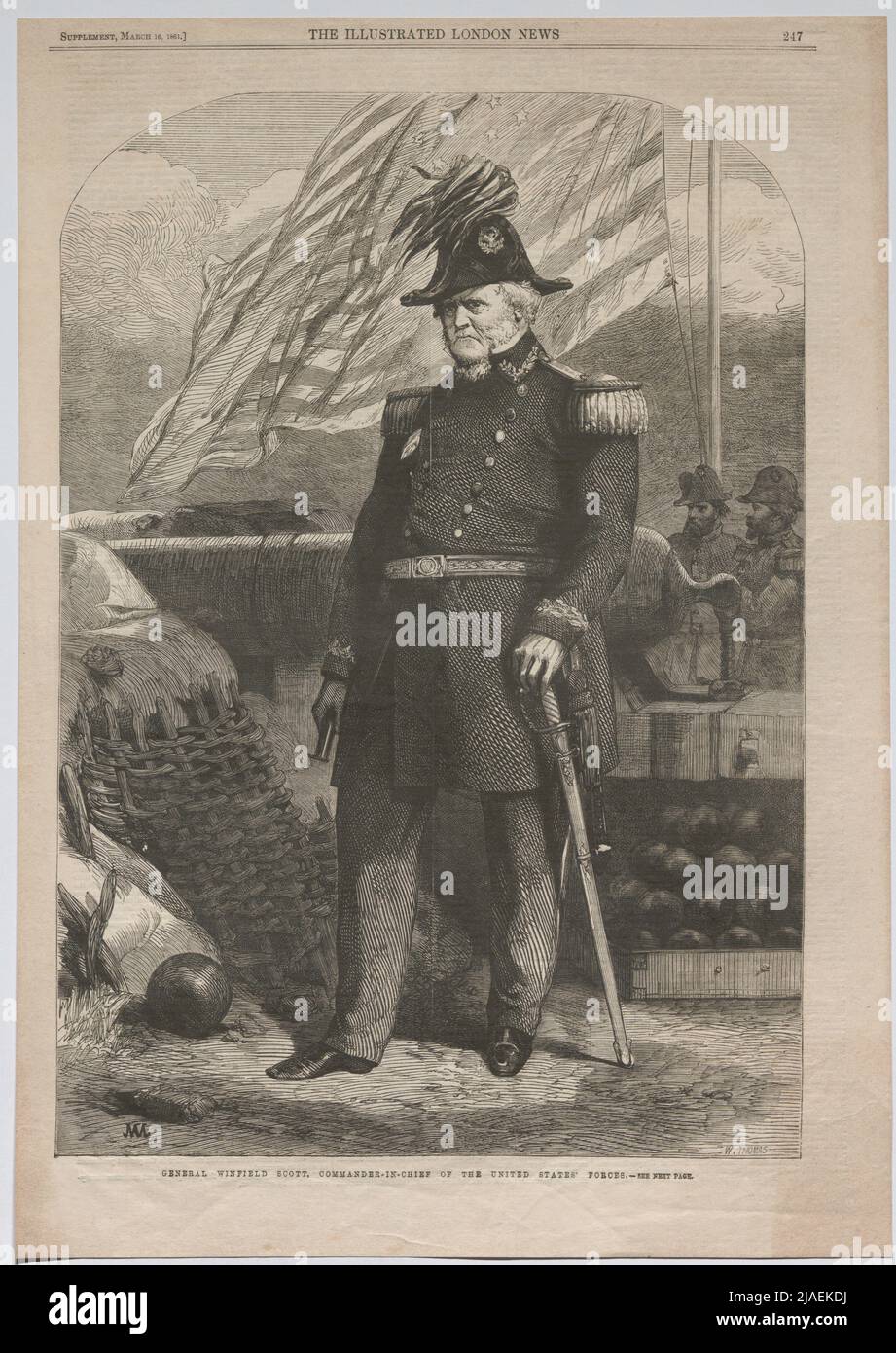 General Winfield Scott, Commander-in-Chief of the United States Forces ...