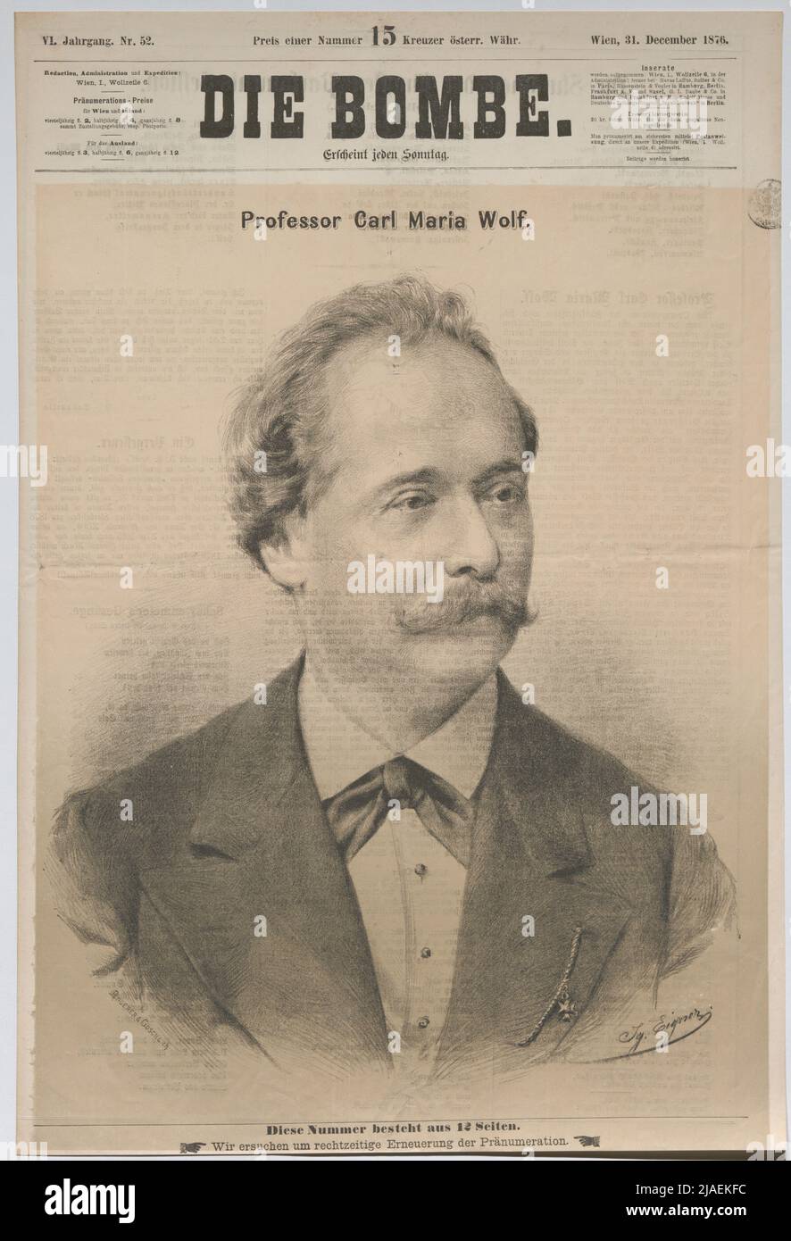 Professor Carl Maria Wolf. ". Professor Carl Maria Wolf, singer ...