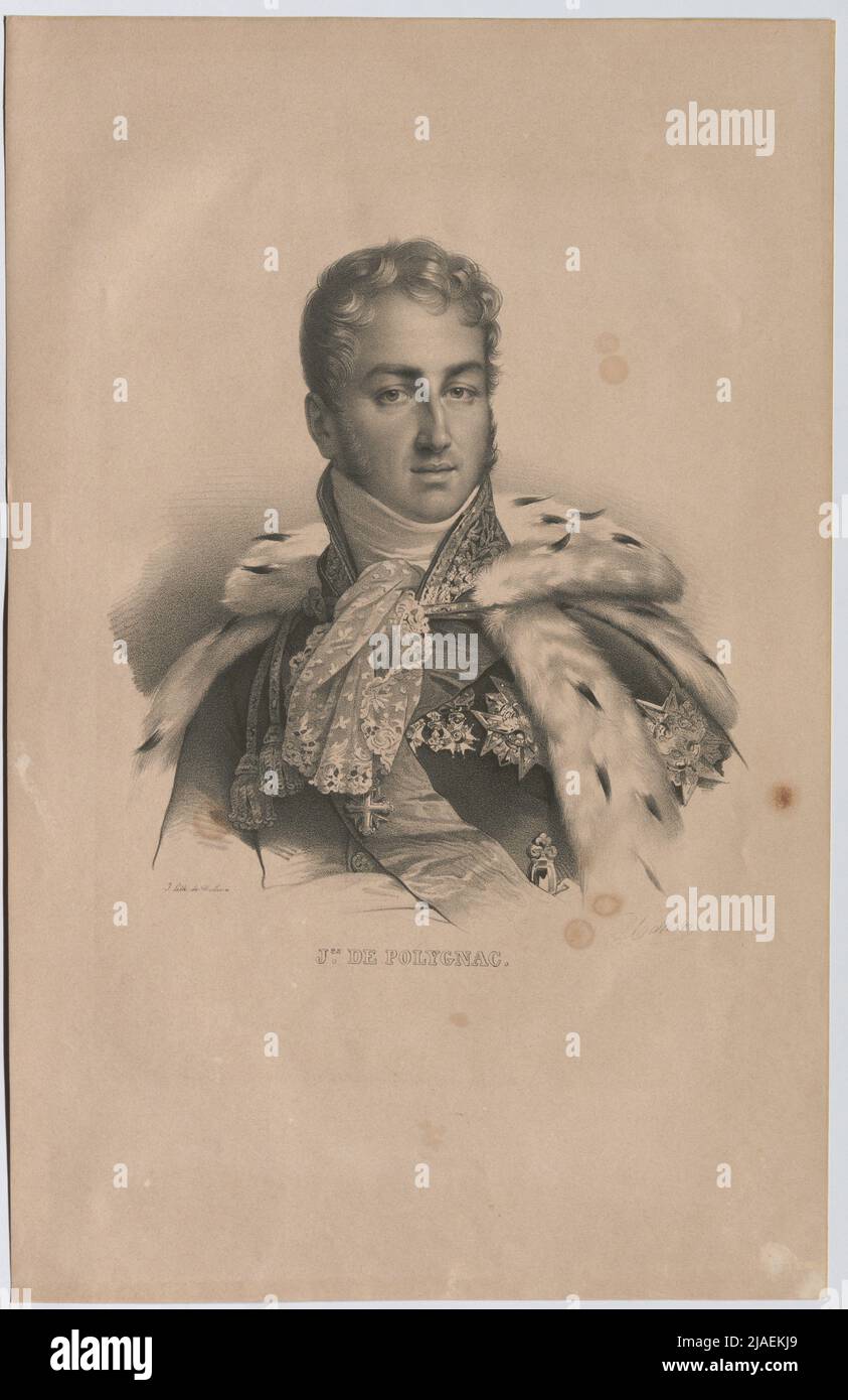 Jes. De Polygnac. ". Jules de Polignac, Französischer Staatsmann ...