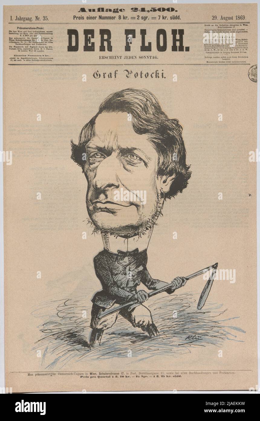 Count Potocki. ". Akerbaumin Minister Alfred Józef Potocki throws the empty straw of promises ...