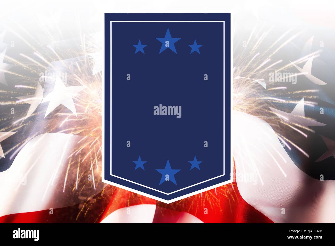 Template of American National holidays. Blue sign on background with ...