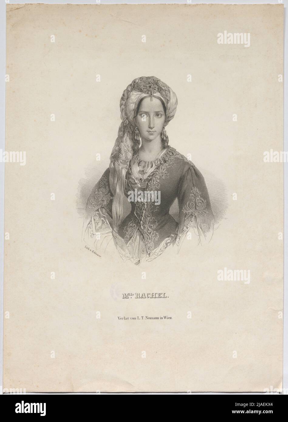 Mllle. Rachel. ". Edinger: The actress Rachel (actually Élisa Rachel ...