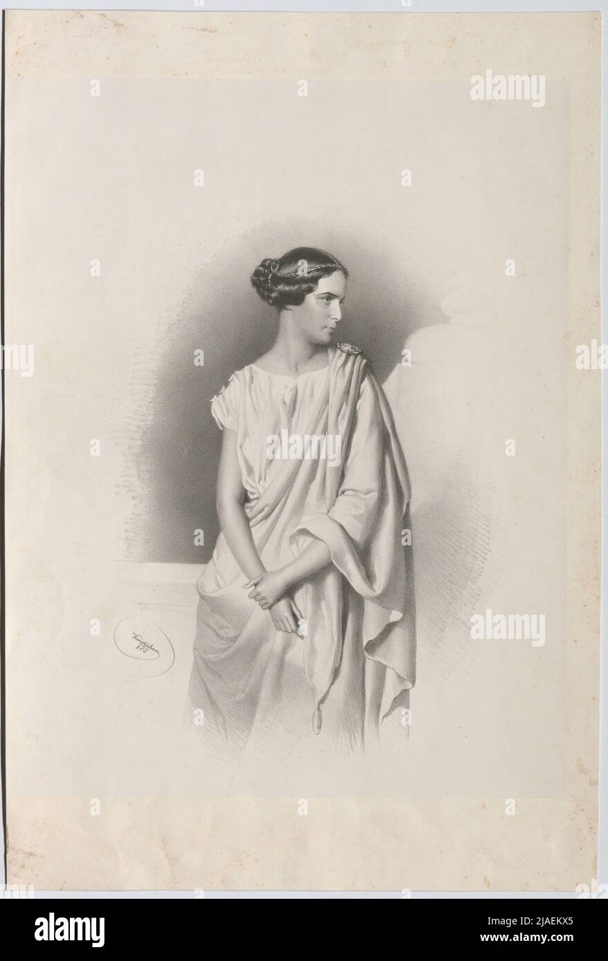 The actress Rachel (actually Élisa Rachel Félix). Josef Kriehuber (1800 ...