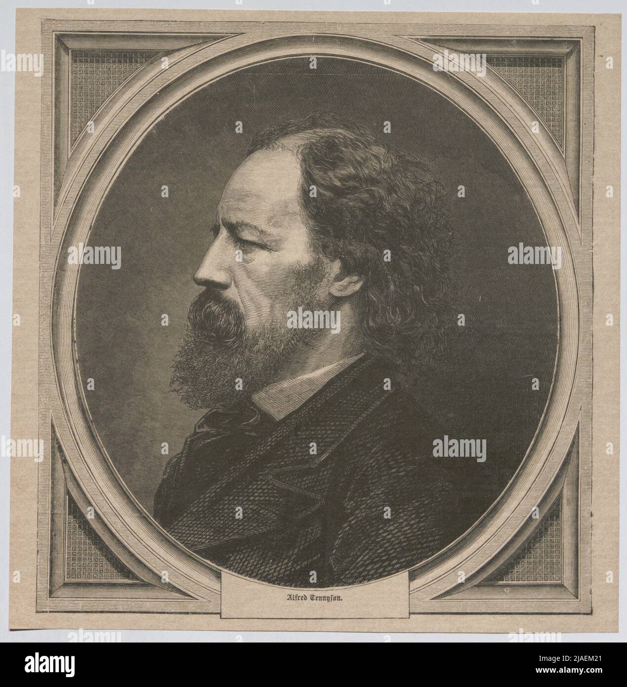 Alfred Tennyson. ". Alfred Tennyson, English poet (newspaper wood ...