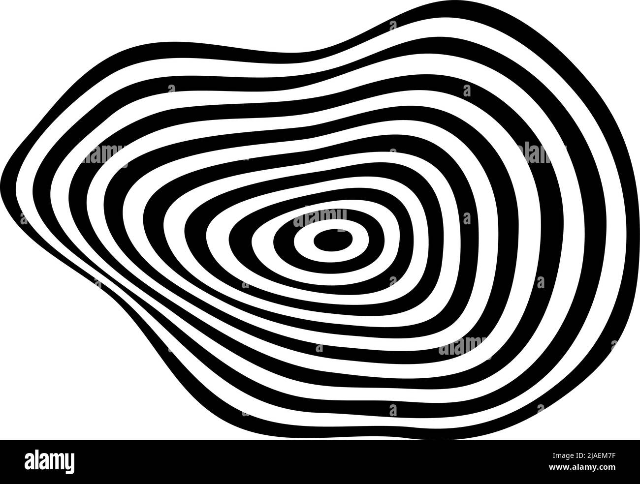 Abstract black and white stripe shape. Liquify Wave form Stock Vector ...