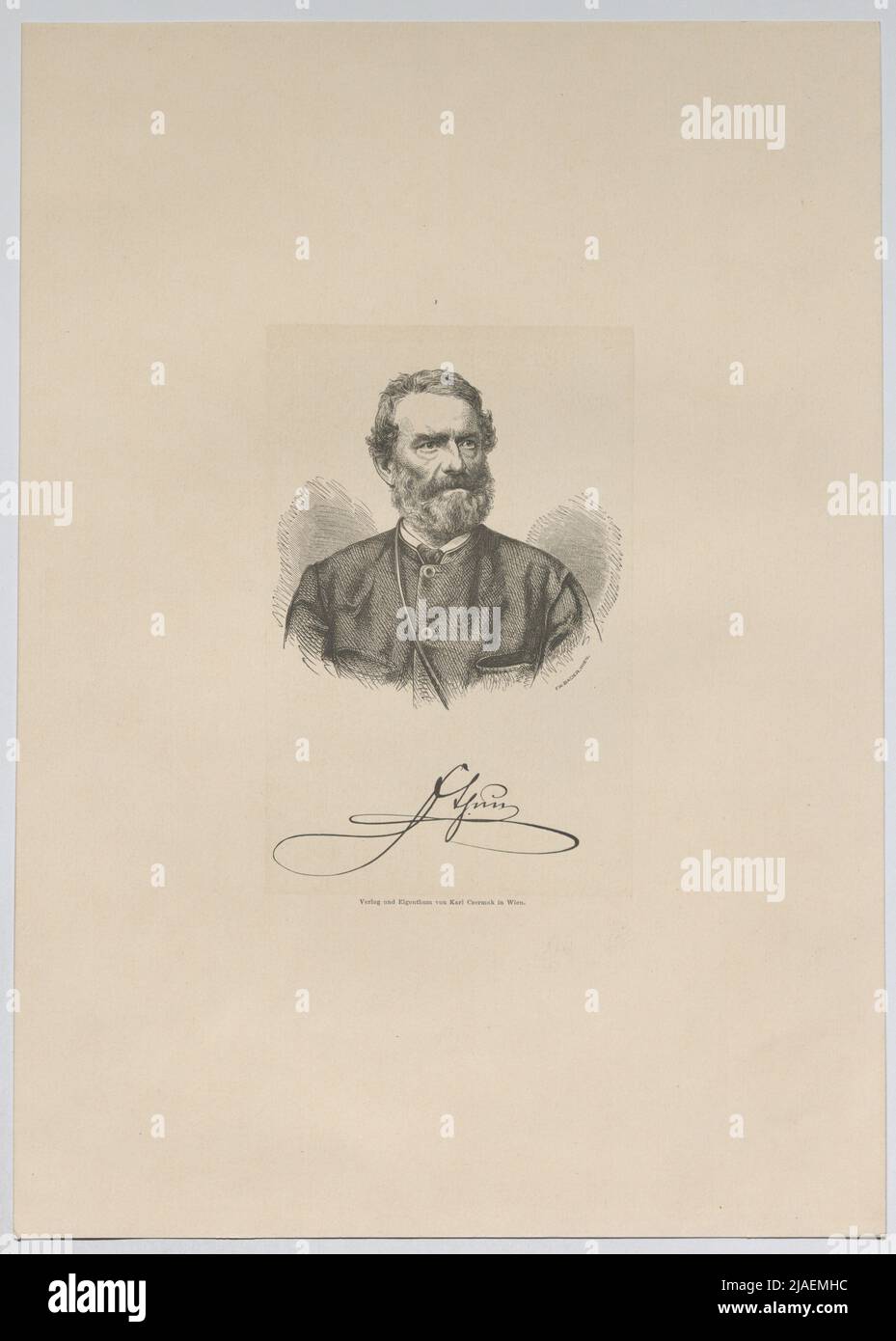 F () Thun ". Count of Thun. Friedrich Wilhelm Bader (1828-1907), artist ...