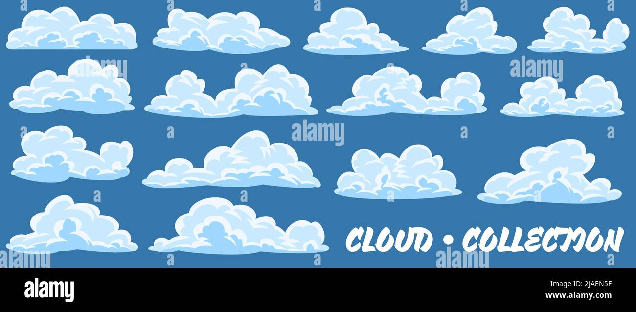 Cartoon clouds collection Stock Vector Image & Art - Alamy
