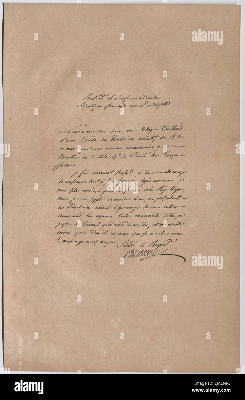 26 Nivose on 6 Series (...) Republique Francaise Une et Indivisible ...