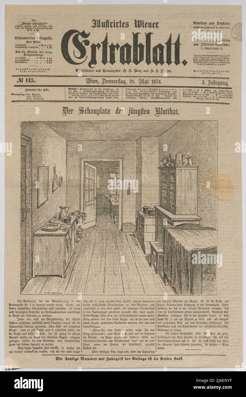 The scene of the youngest bloodthat (title page of "Illustrirted Wiener ...