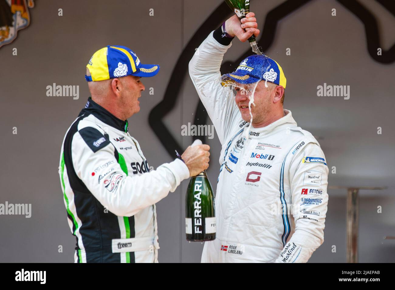 #15 Philipp Sager (A, Dinamic Motorsport SRL), #21 Roar Lindland (N ...