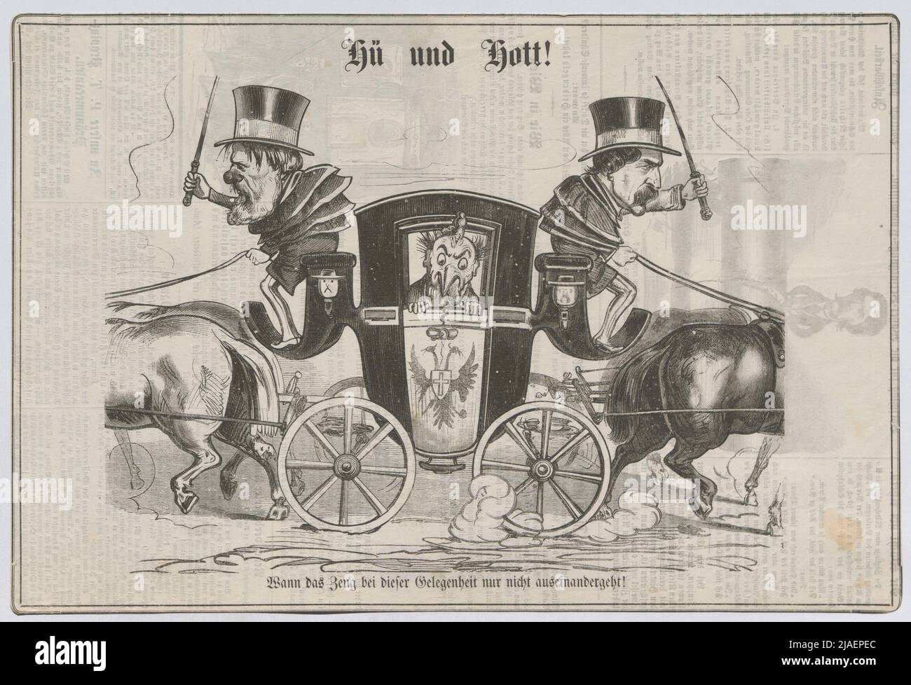 Hü and Hott! ". Prime Minister Karl Graf von Hohenwart; pull the state ...