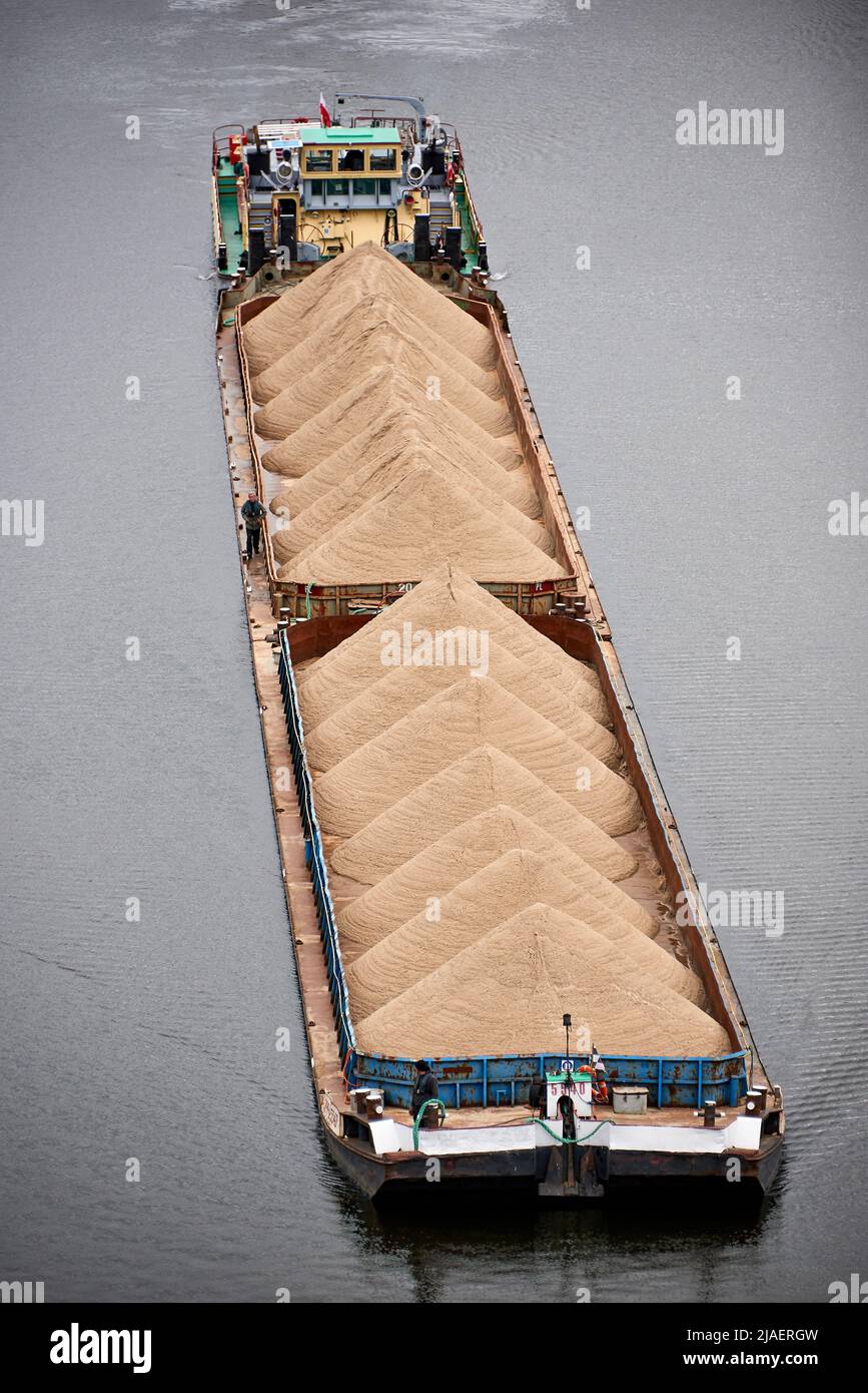 Transporting sand by a ship hi-res stock photography and images - Alamy