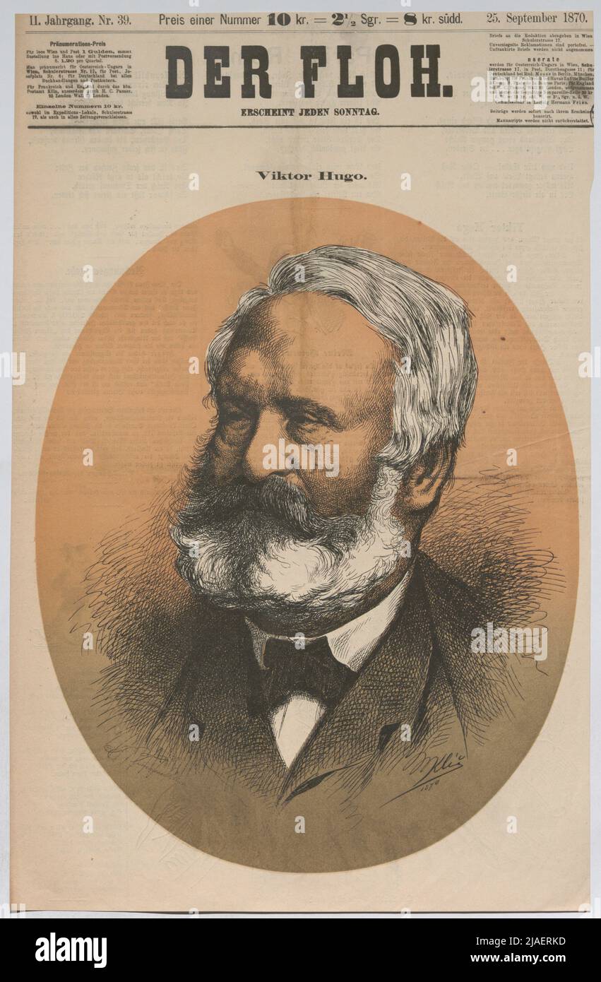 Viktor Hugo. ". Victor Hugo (title page of" Der Floh "). Karl Klic ...