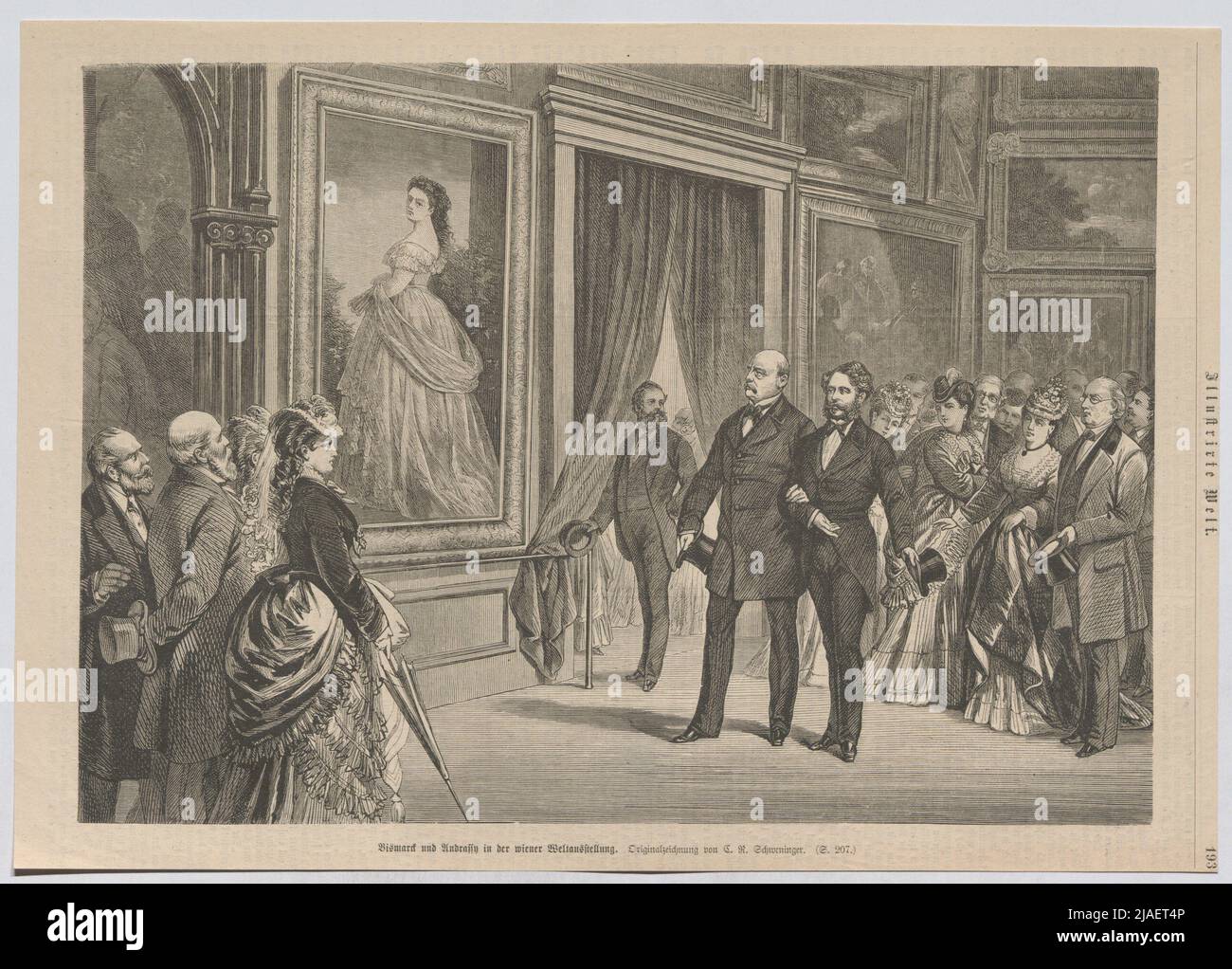 Bismarck and Andrassy in the Vienna World Exhibition (from "illustrated ...