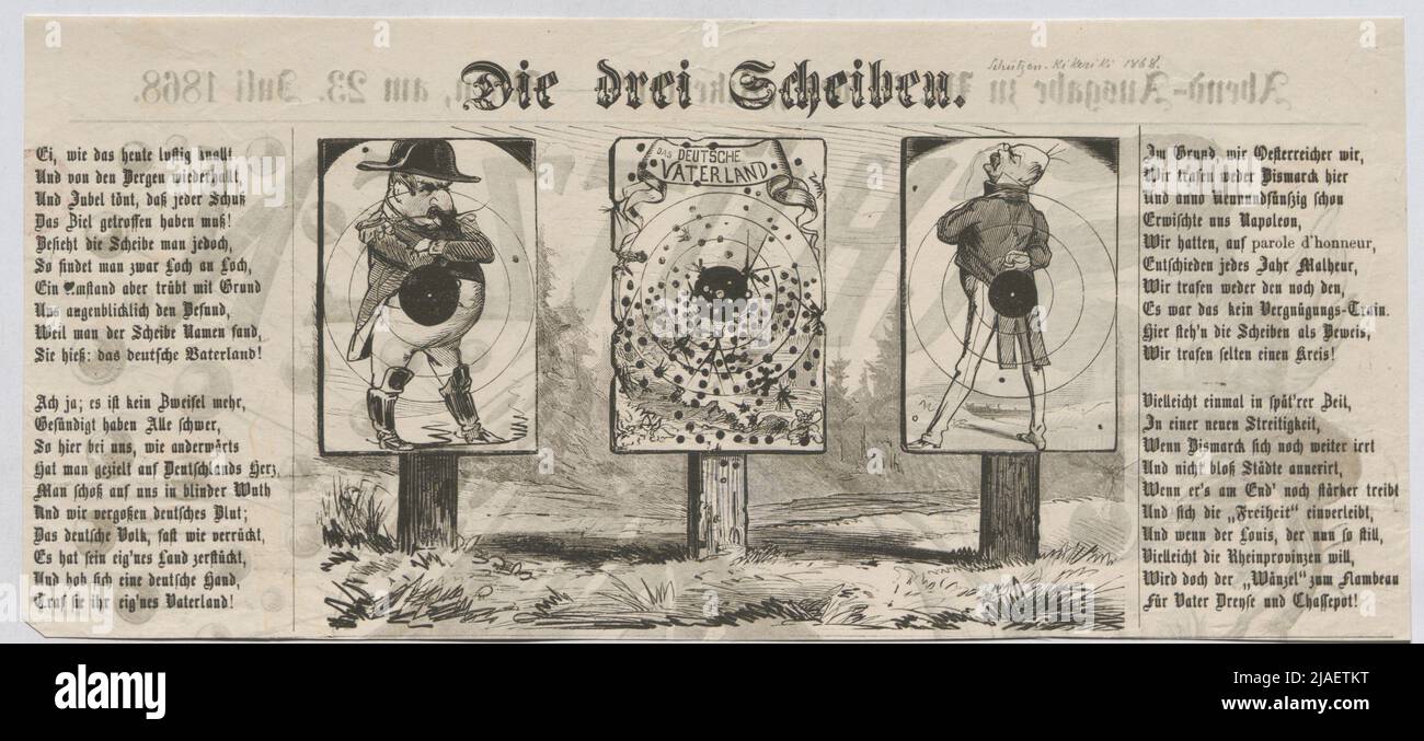 Bismarck, Napoleon III., The "German Fatherland" as rifle windows; The ...