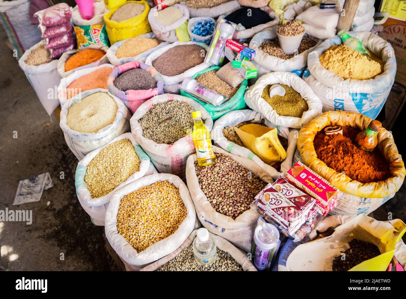 Local Market in Keren Stock Photo - Alamy