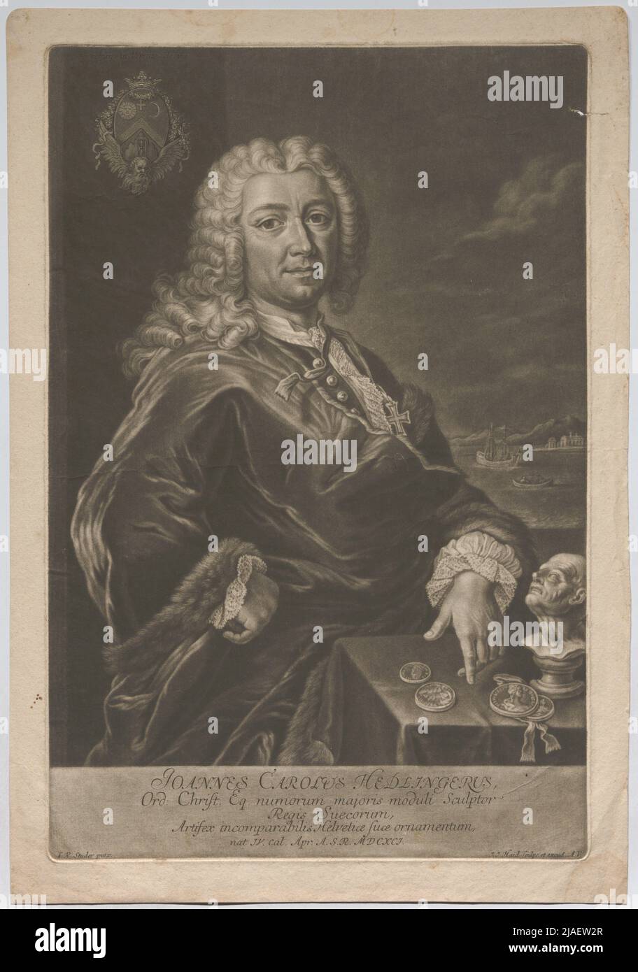 John Charles Hedlinger, ORD. Christ. Eq. Numorum majorus sculptor king ...