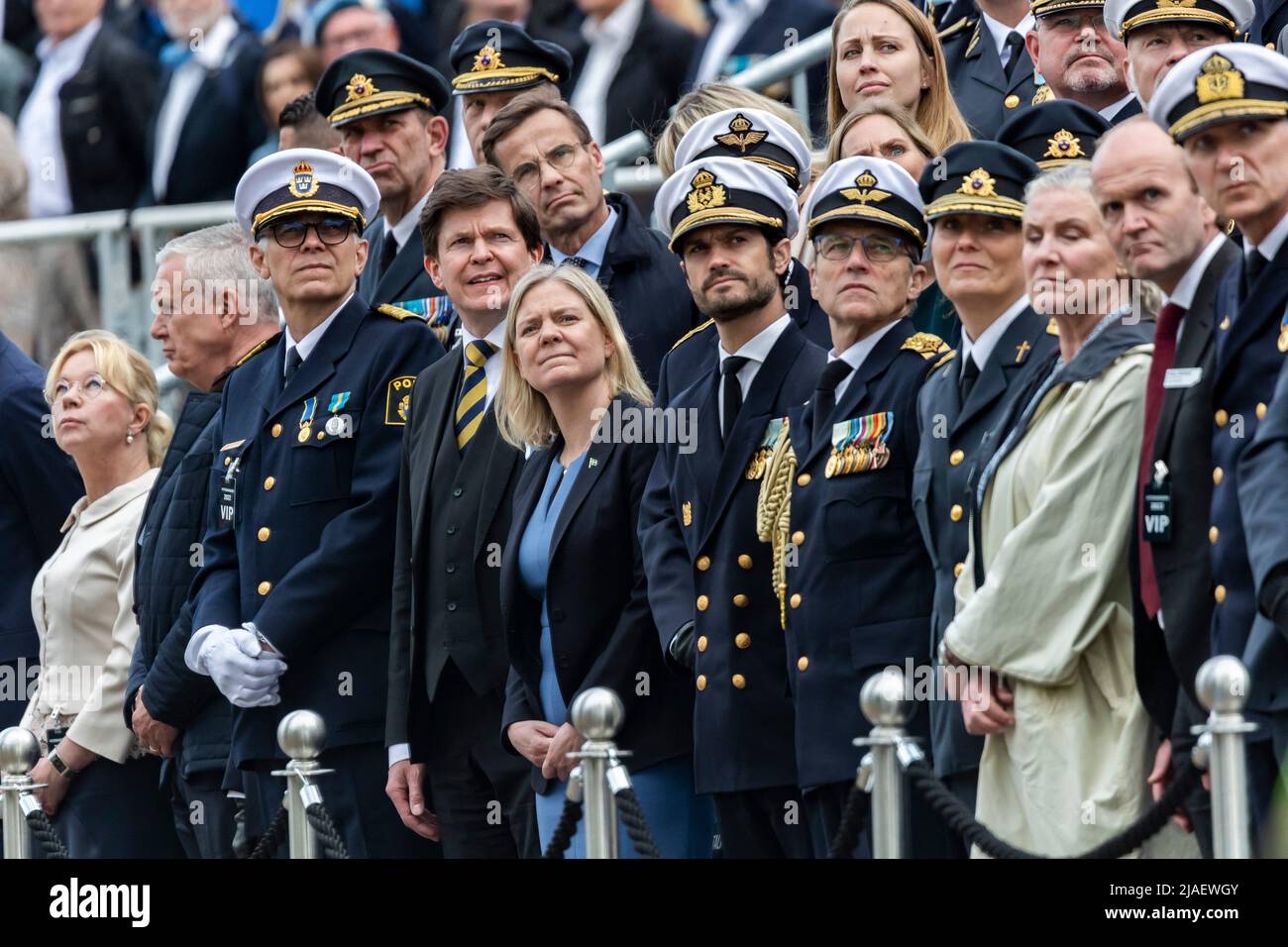 Prince Carl Philip, PM Magdalena Andersson, Andreas Norlen, Micael ...