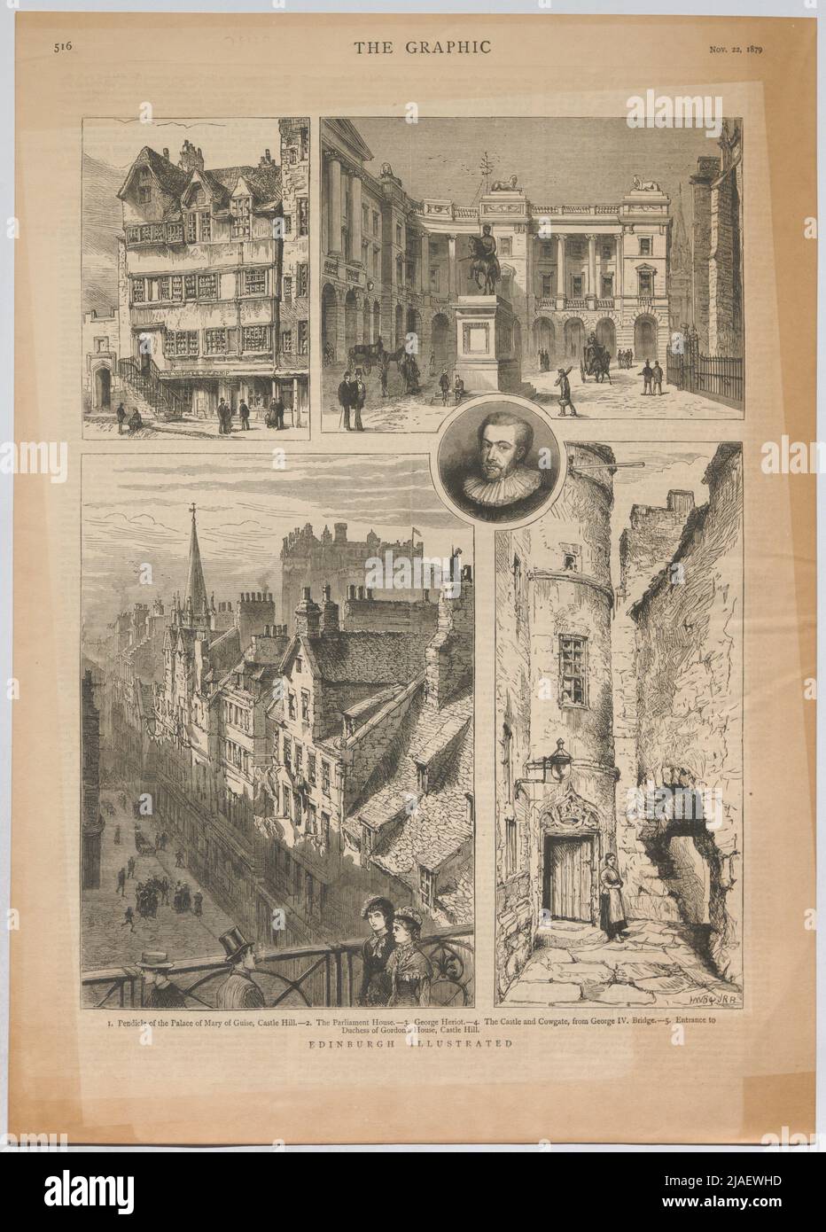 1. Pendicle of the Palace of Mary of Guise, Castle Hill. - 2. The ...