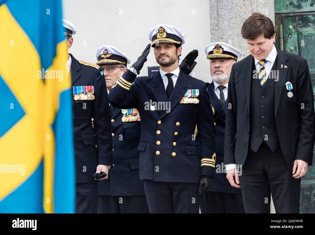 Prince Carl Philip, PM Magdalena Andersson, Andreas Norlen, Micael ...