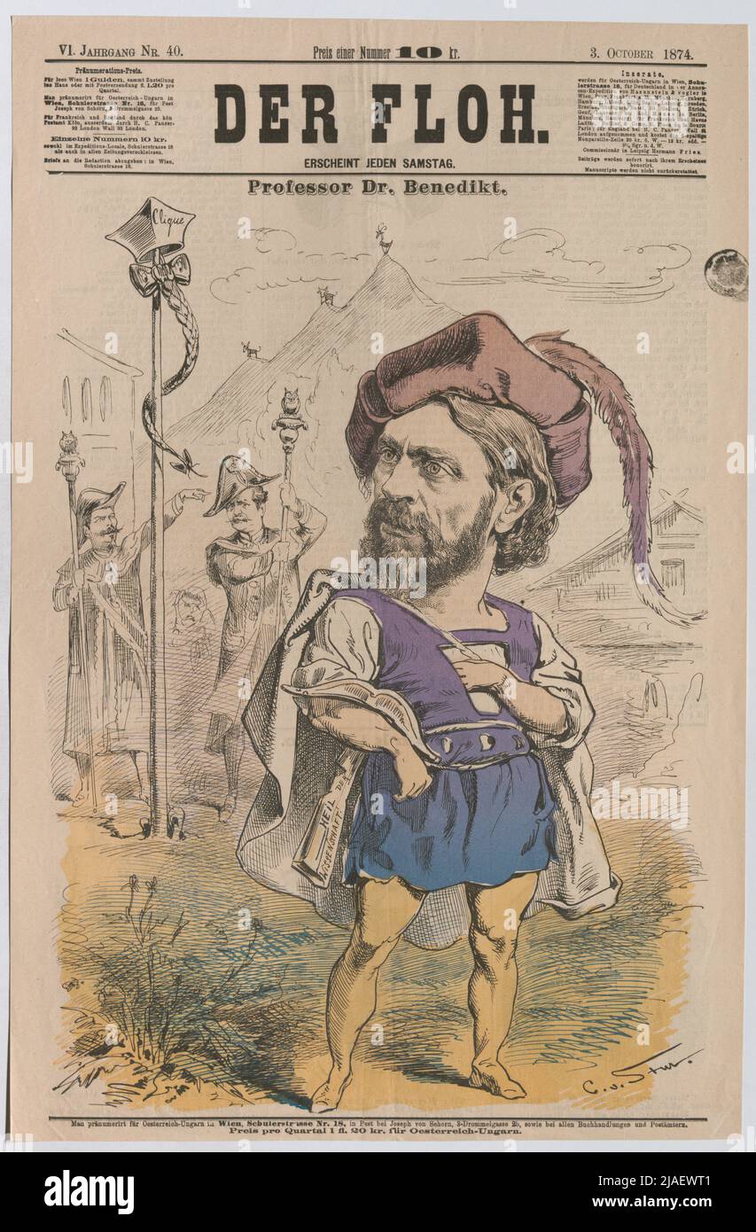 Professor Dr. Benedict; Heil der Science, Clique (title page of "Der ...