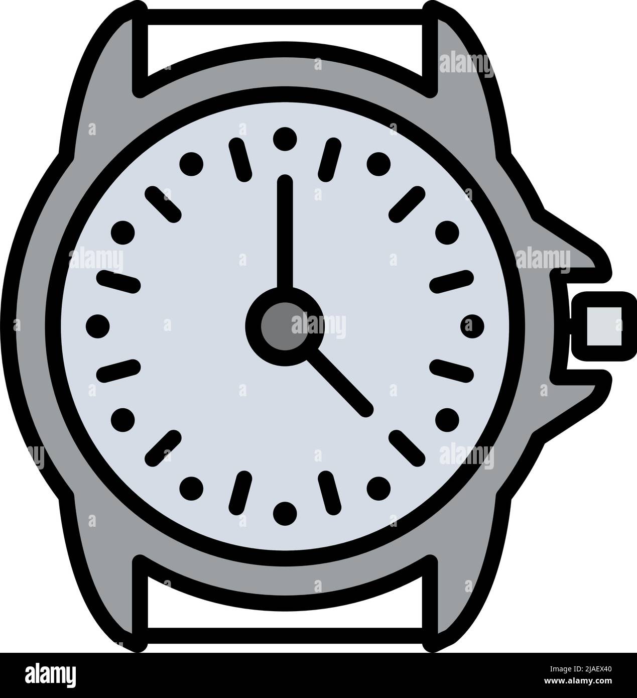 Icon Of Watches. Editable Bold Outline With Color Fill Design. Vector ...