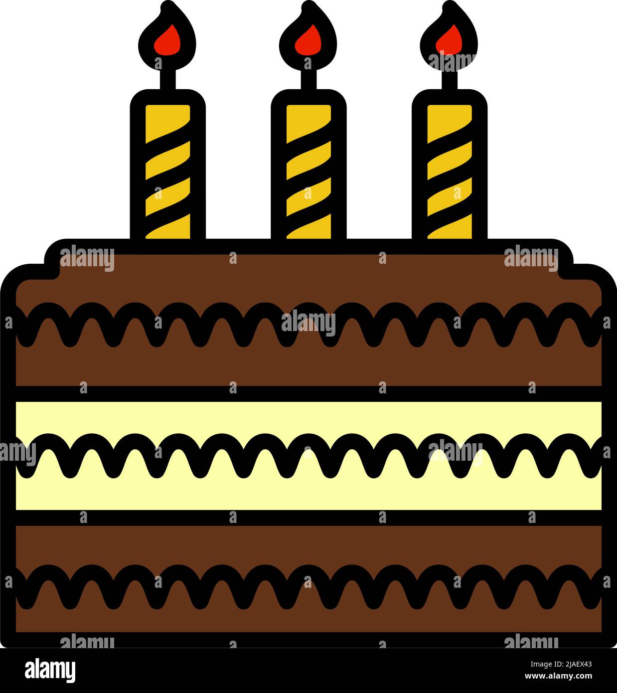 Editable Clip Art Cake
