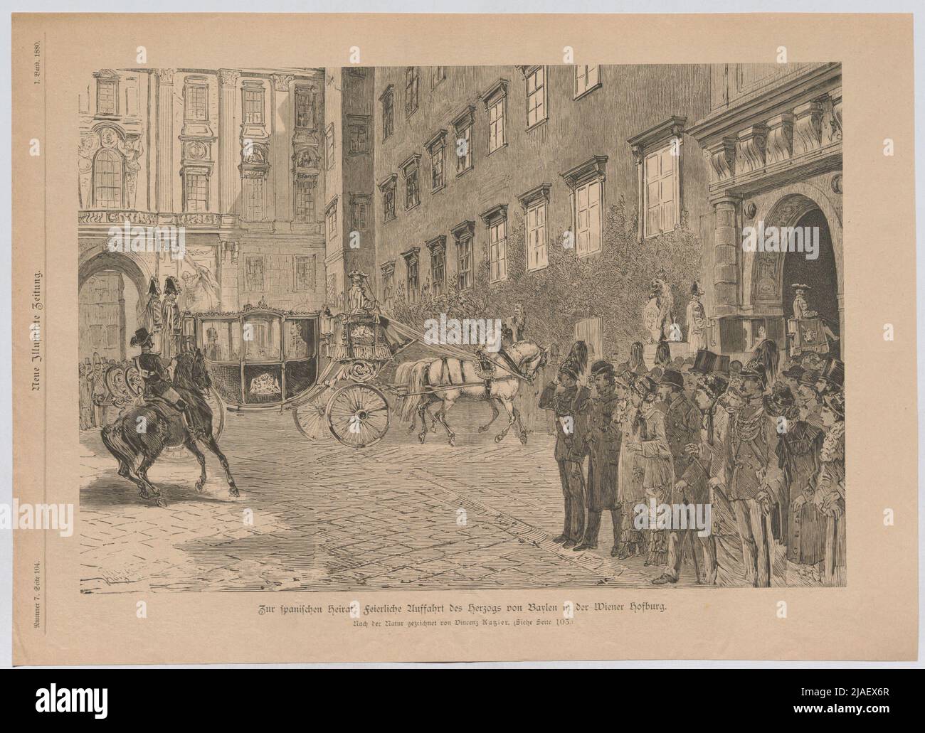 To the Spanish marriage: solemn driveway of the Duke of Baylen in the ...