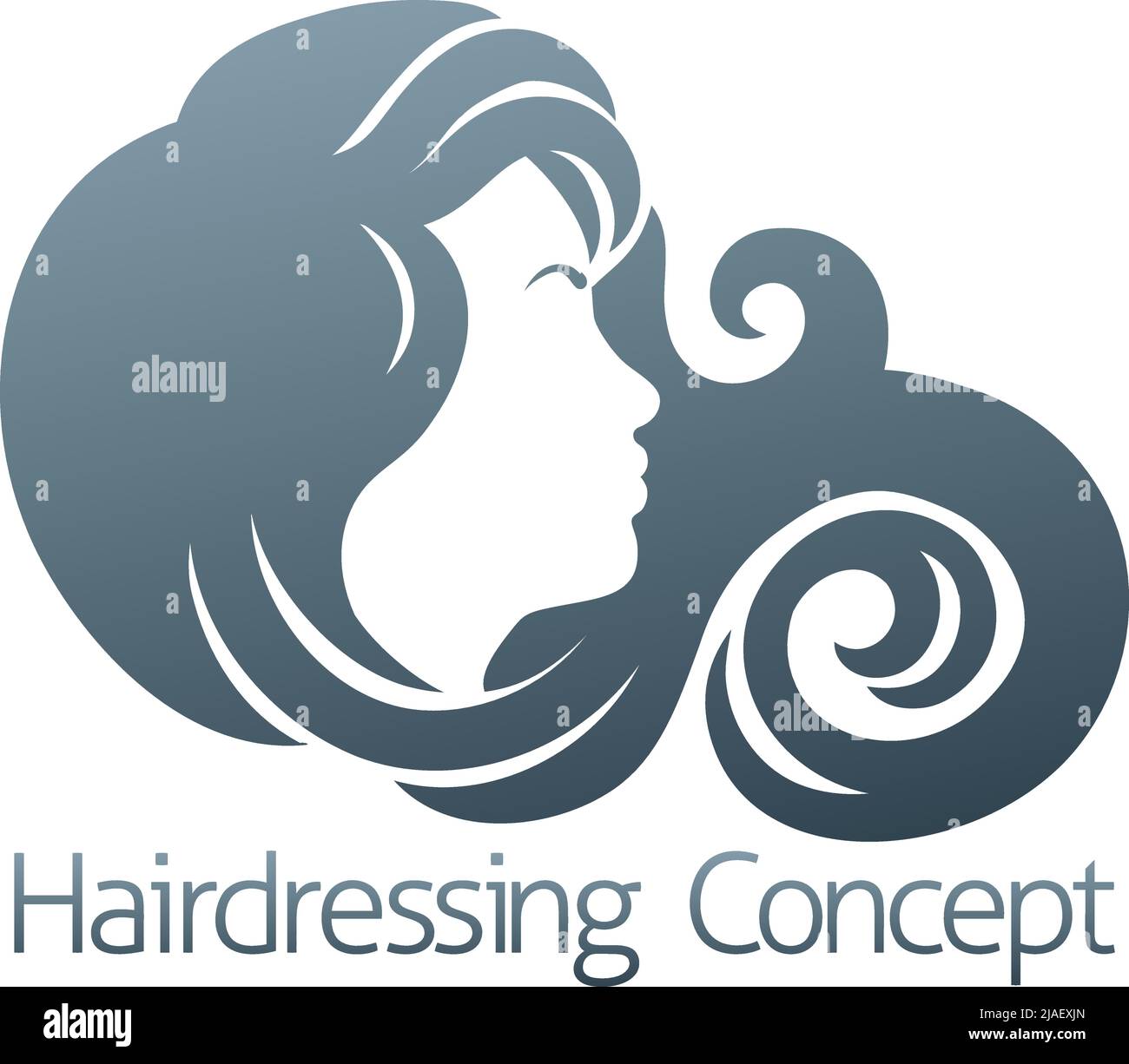 Woman Silhouette Hairdresser Hair Salon Icon Stock Vector Image & Art - Alamy
