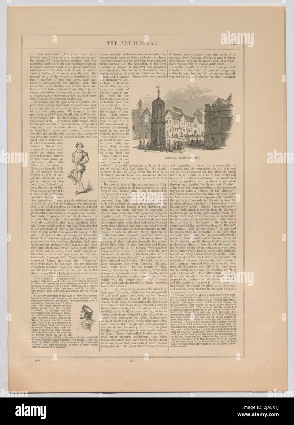 Chepside cross; Old London Bridge; Cornhill (...) Tailors´ Hall ...