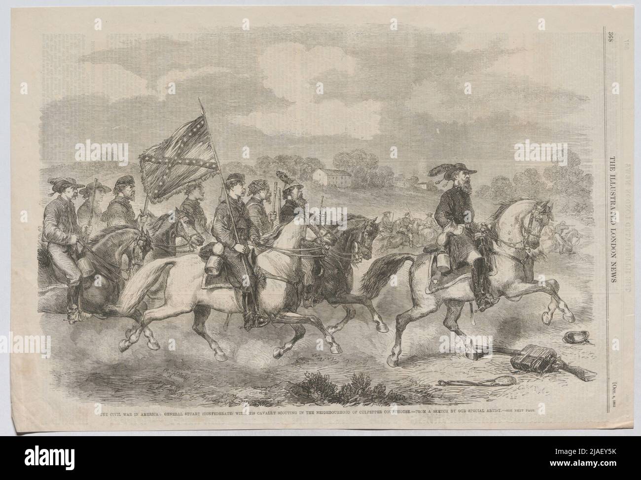 The Civil War in America: General Stuart (Confederate) with his ...