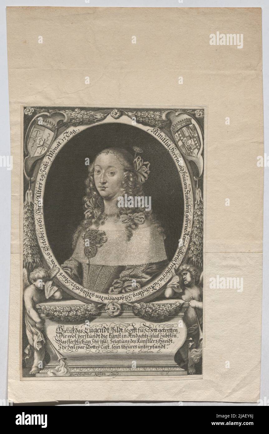 Amalia mistress and wife of Stubenberg, born Kevenhüllerin, Freyherrin ...