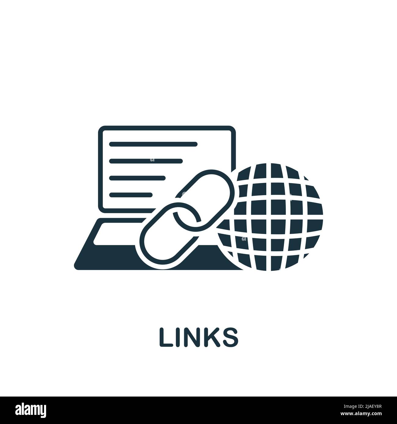 Links icon. Monochrome simple Web Design icon for templates, web design ...