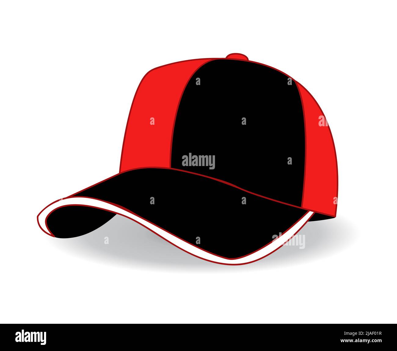 baseball cap vector illustration on white Stock Vector Image & Art - Alamy