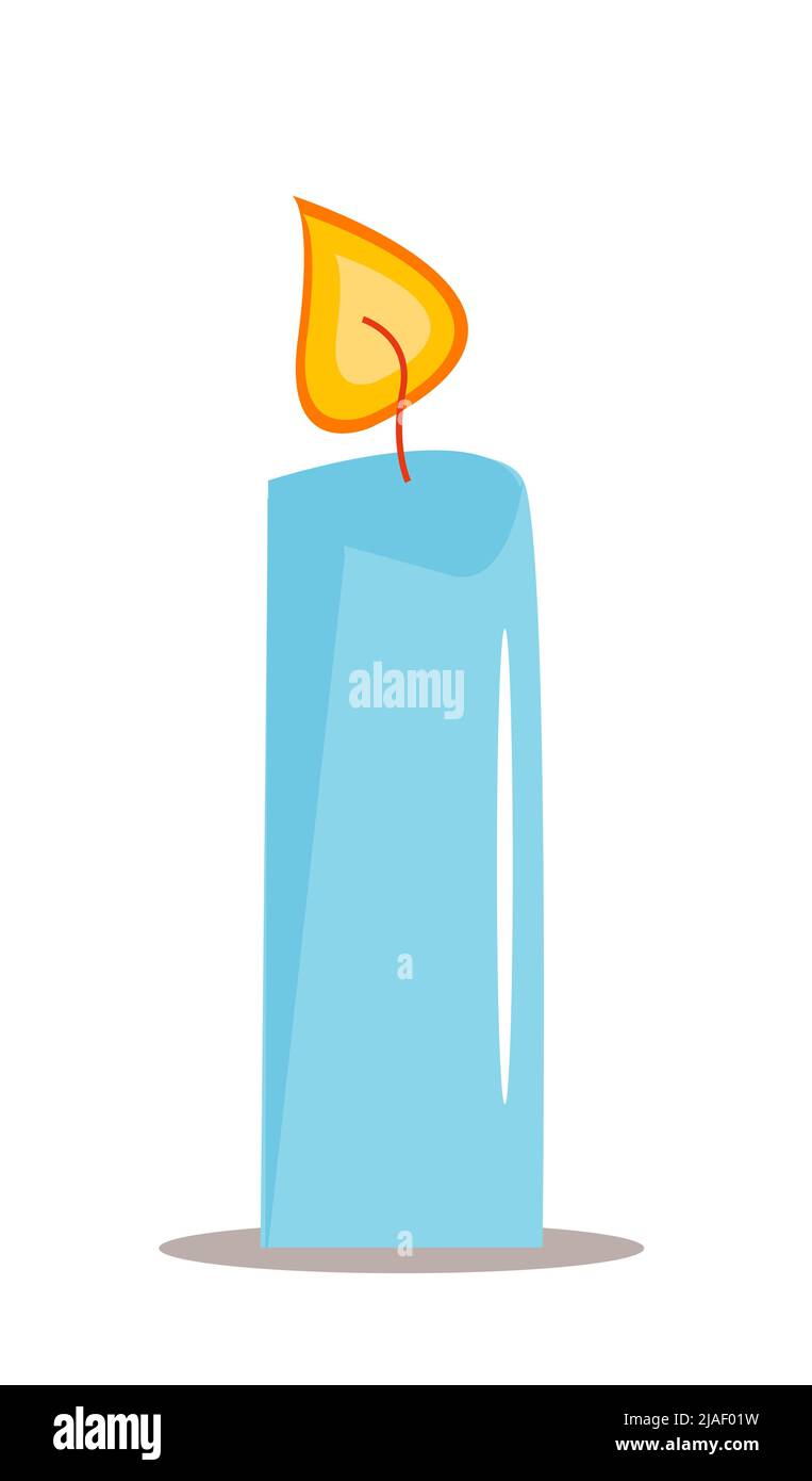 candel vector illustration on white Stock Vector Image & Art - Alamy