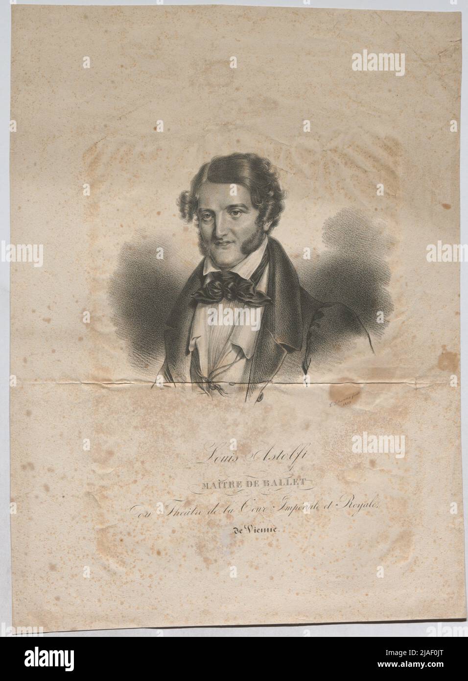 Louis Astolfi, master of ballet, of the theater of the Imperial and ...