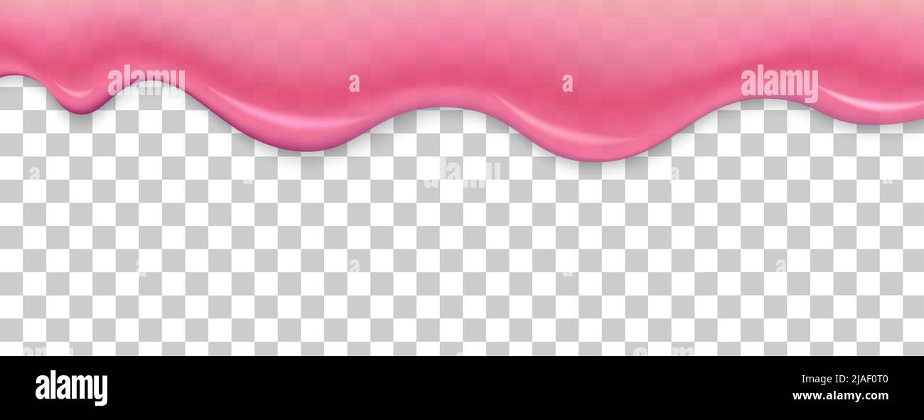 Dripping candy jam. Splash melt pink syrip. Vector drop liquid Stock ...