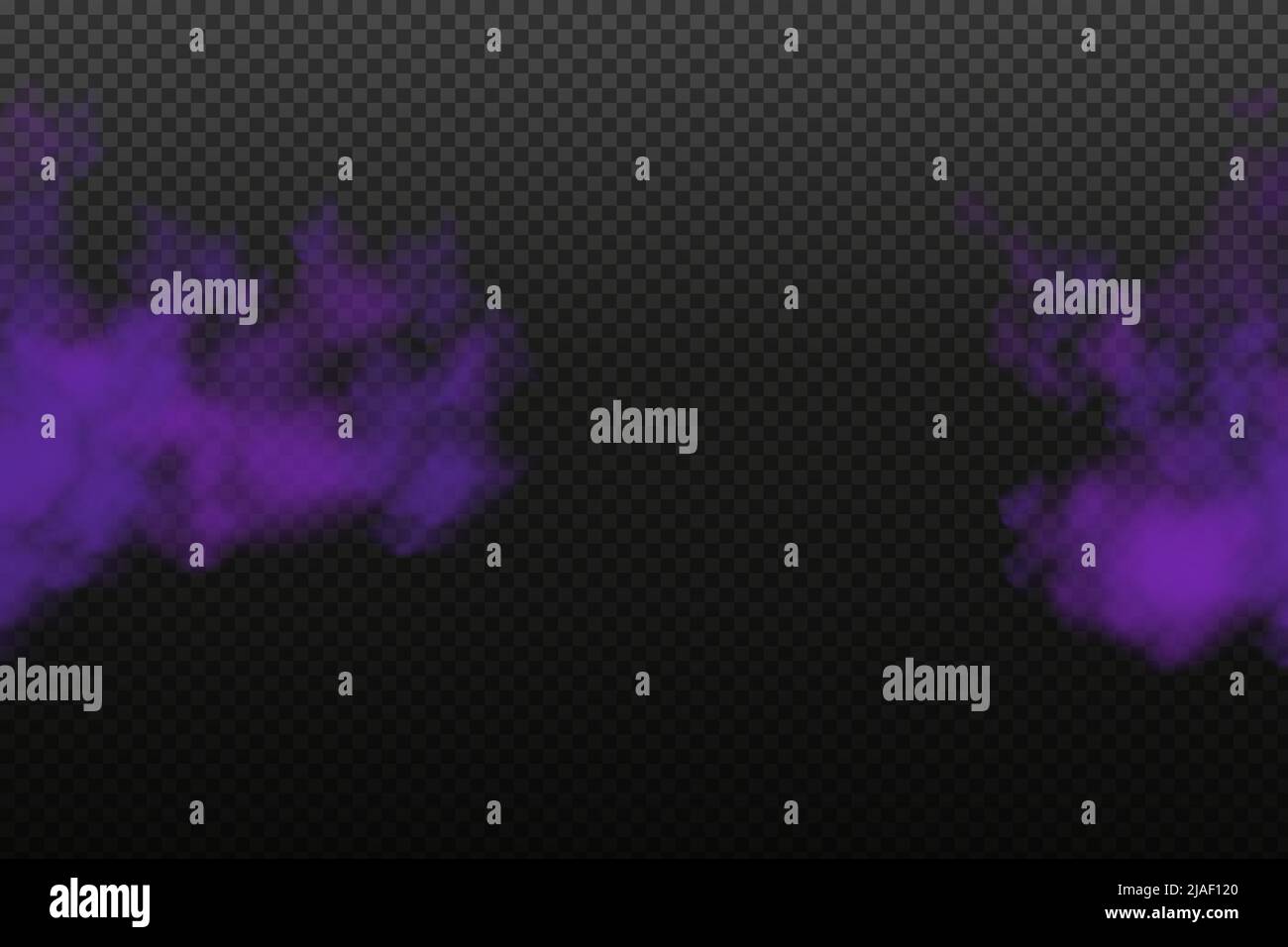 Purple poisonous gas, dust and smoke effect.Realistic scary mystical ...